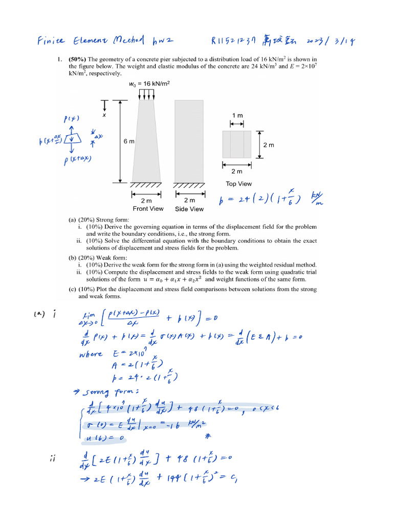 FEM hw2 r11521237蕭玟鈺 | PDF