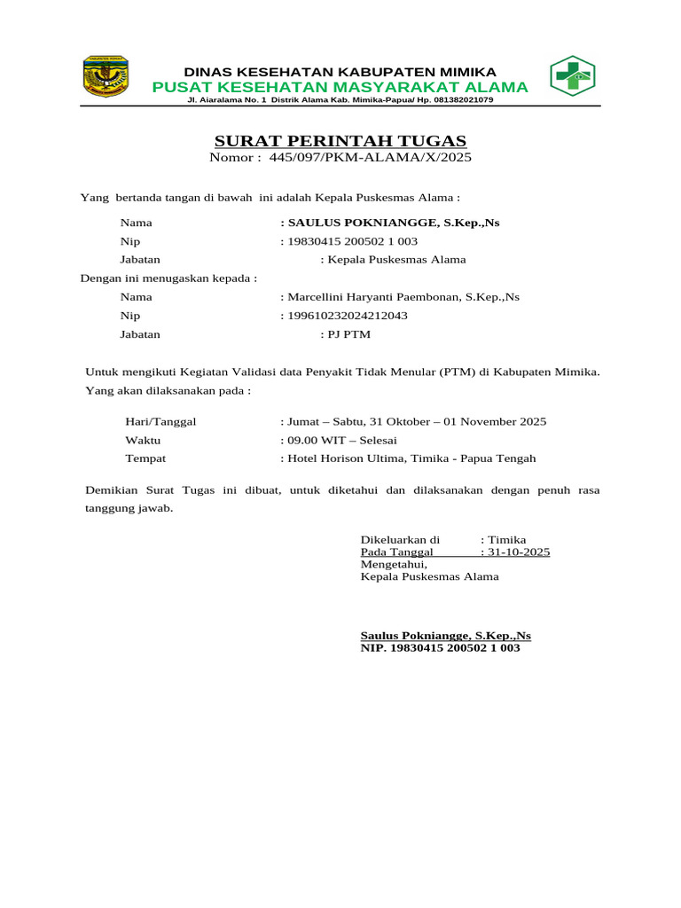 097 Spt Lini Ptm 31 Okt 2025 | PDF