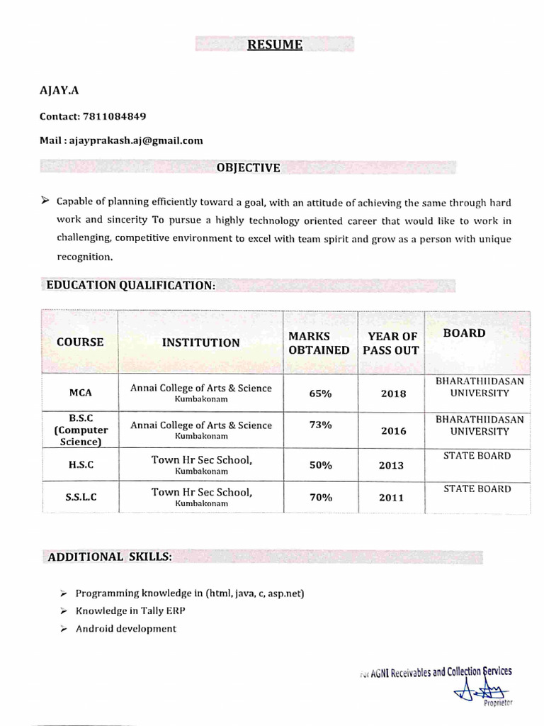 Ajay Resume | PDF