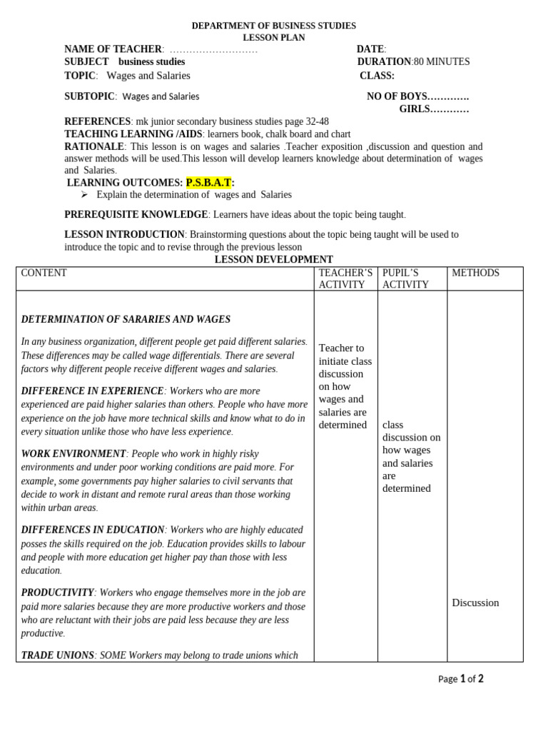 Understanding Wages and Salaries | PDF | Cost Of Living | Salary