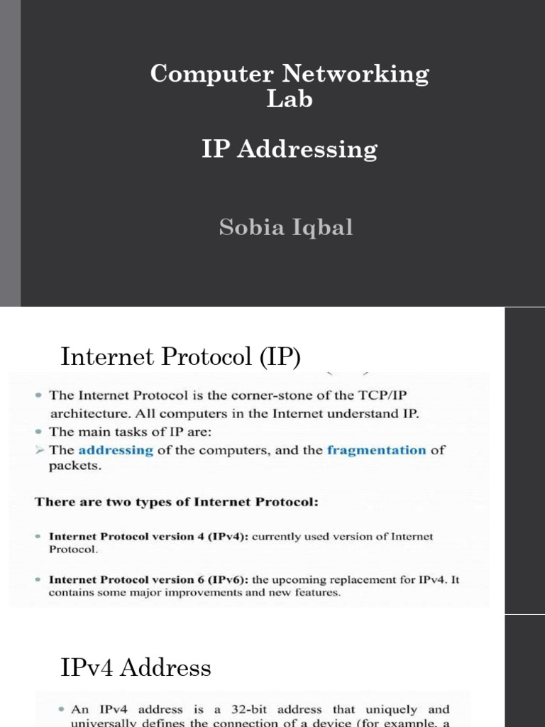 Week 04 - Classful IP Addressing - NW | PDF