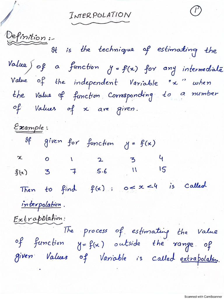 Interpolation | PDF