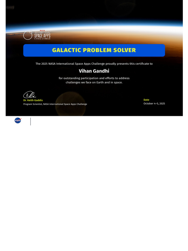 NASA Space Apps Challenge | PDF