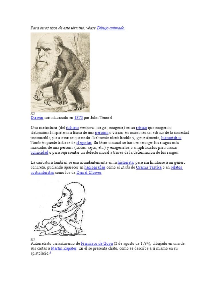 Historia de La Caricatura | PDF | Caricatura | Medios de arte