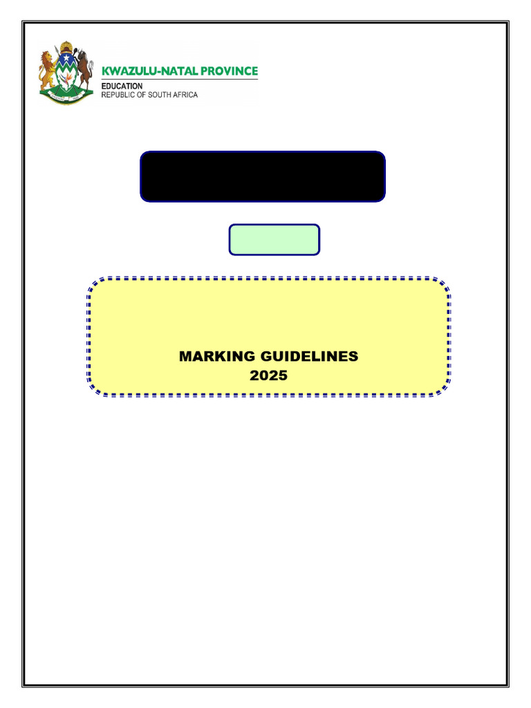 Business Studies P1 Marking Guidelines 2025 | PDF | Employment ...