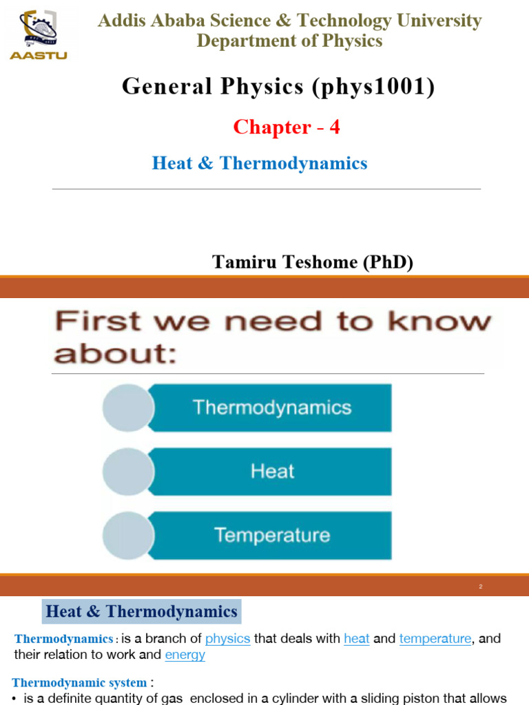 CH - 4 - Heat & Thermodynamics | PDF | Heat | Temperature