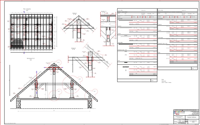 Planos de Sarpanta en Madera | PDF