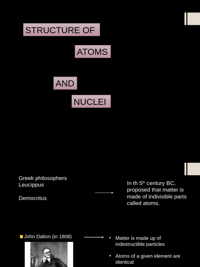 History and Models of Atomic Structure | PDF | Atoms | Electron