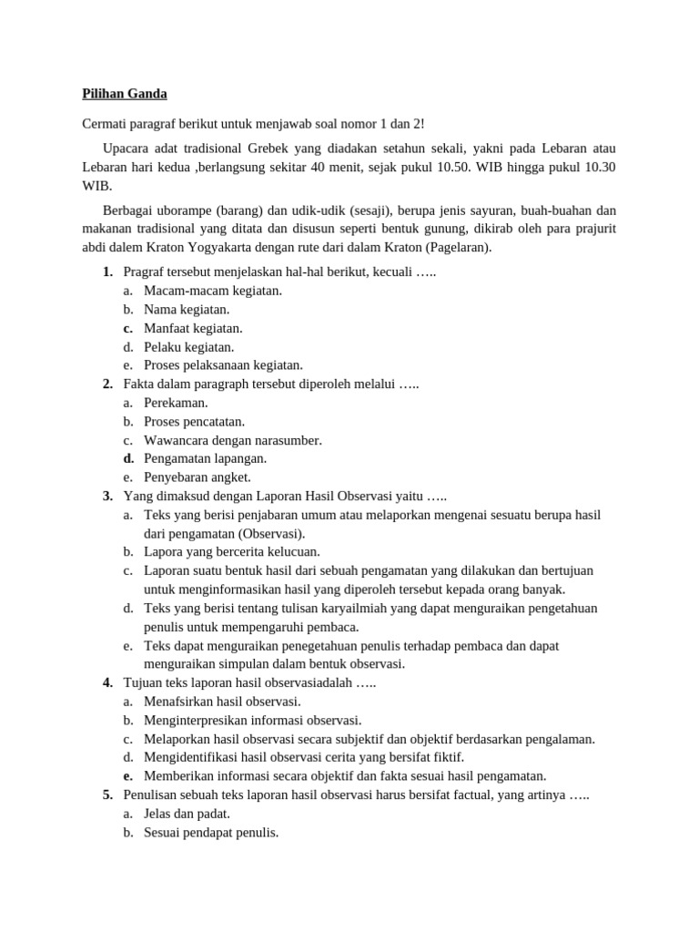 PTS Bindo Kls X 2022 | PDF