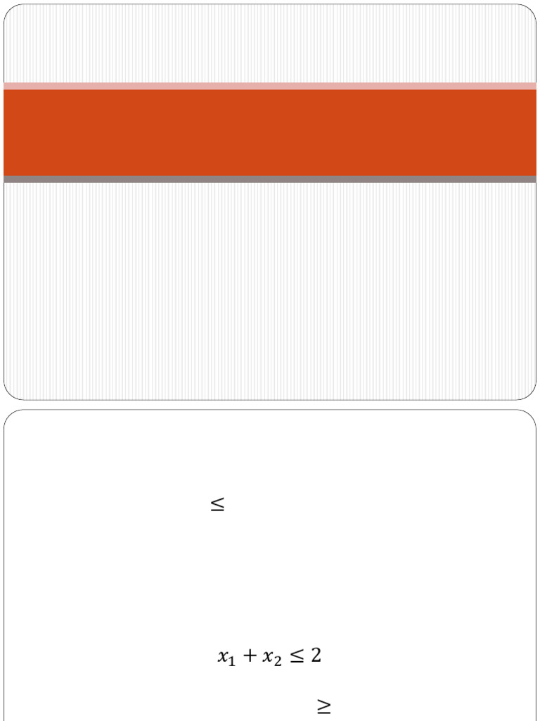 Lecture 3 - Operation Research | PDF | Inequality (Mathematics ...