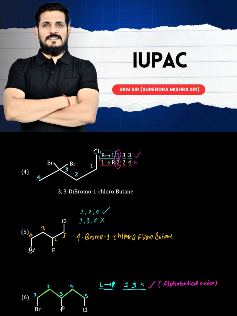 IUPAC - L-03 (Class Notes) - IUPAC of Side Chains and Carboxylic Acid | PDF