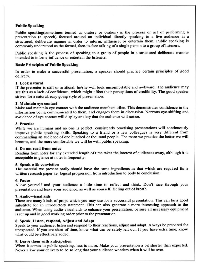 Practical 5 Public Speaking BBA | PDF | Public Speaking | Humour