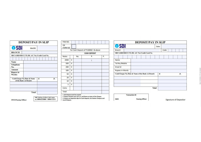 Pay in Slip | PDF