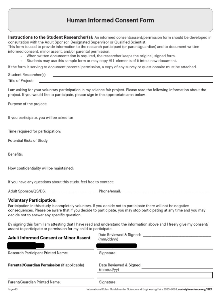 Sample Informed Consent | PDF | Informed Consent | Usability