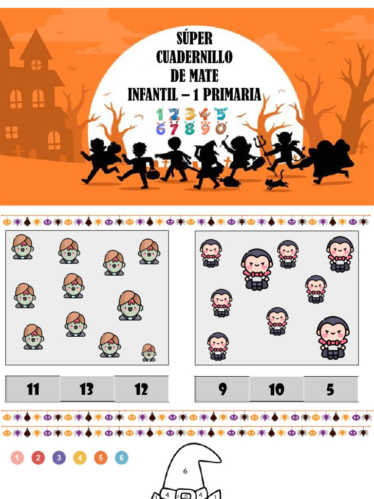 Cuadernillo Mate Halloween PDF | PDF