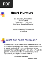 Classifications of Heart Murmurs | PDF | Cardiology | Medical Specialties