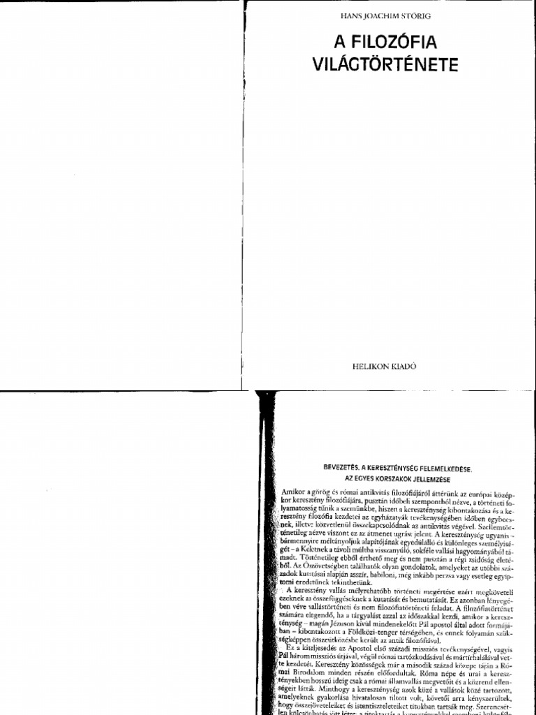 Störig - A Filozófia Világtörténete | PDF