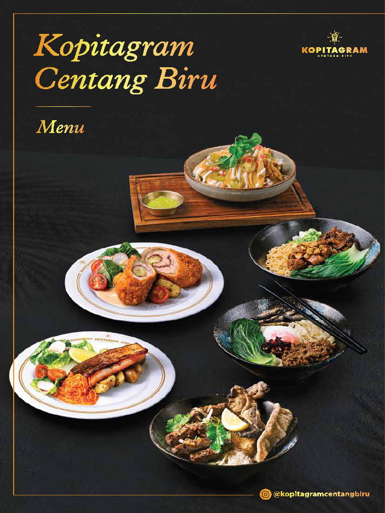 Kopitagram Centang Biru Menu Overview | PDF | Indonesian Cuisine | Sauce