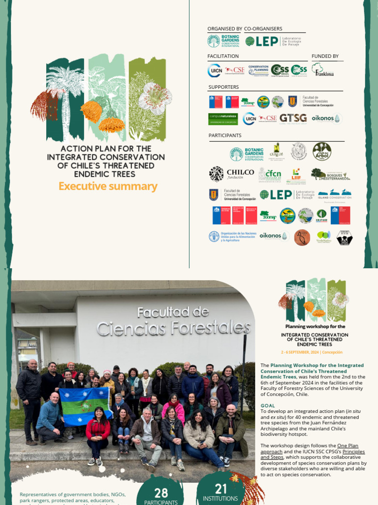 Executive Summary Action Plan For The Integrated Conservation of Chiles ...