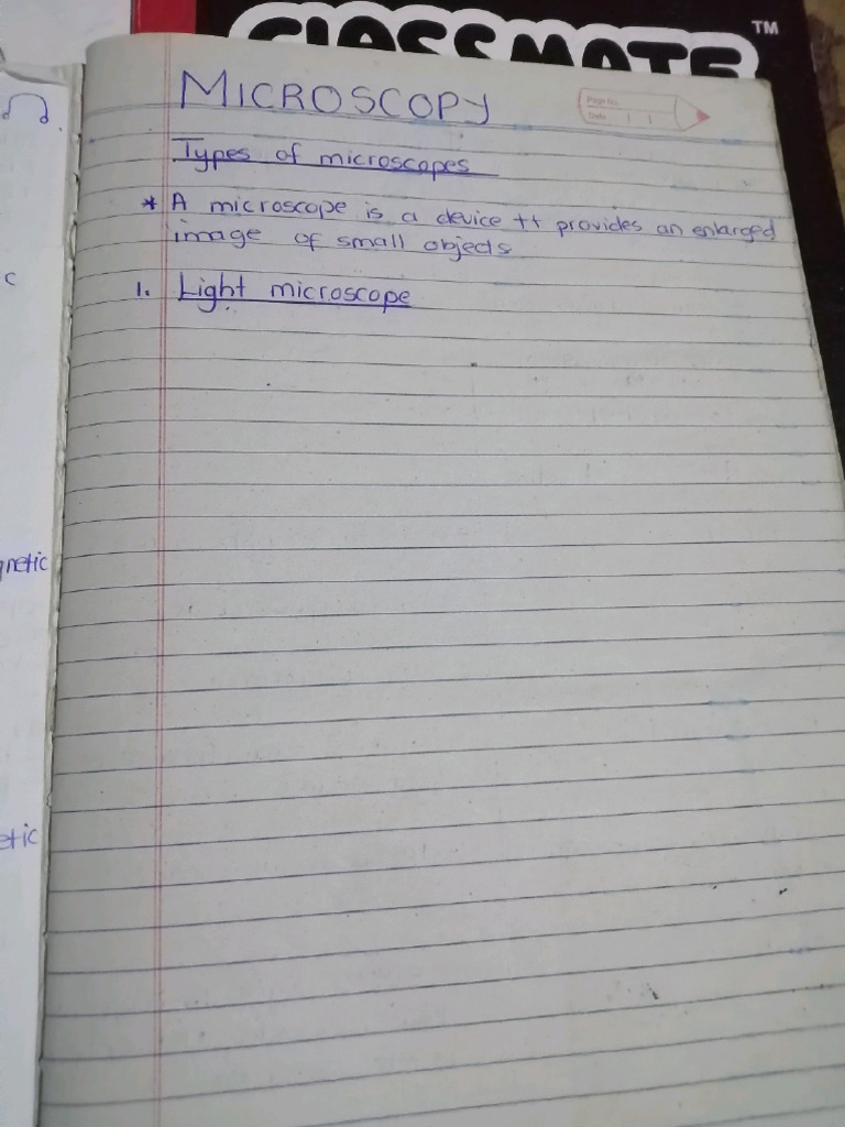 Microscopy My Notes | PDF