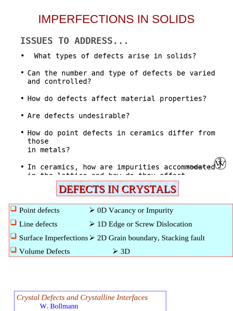 Lecture 6 MSE Defects in Solids | PDF | Dislocation | Crystallite