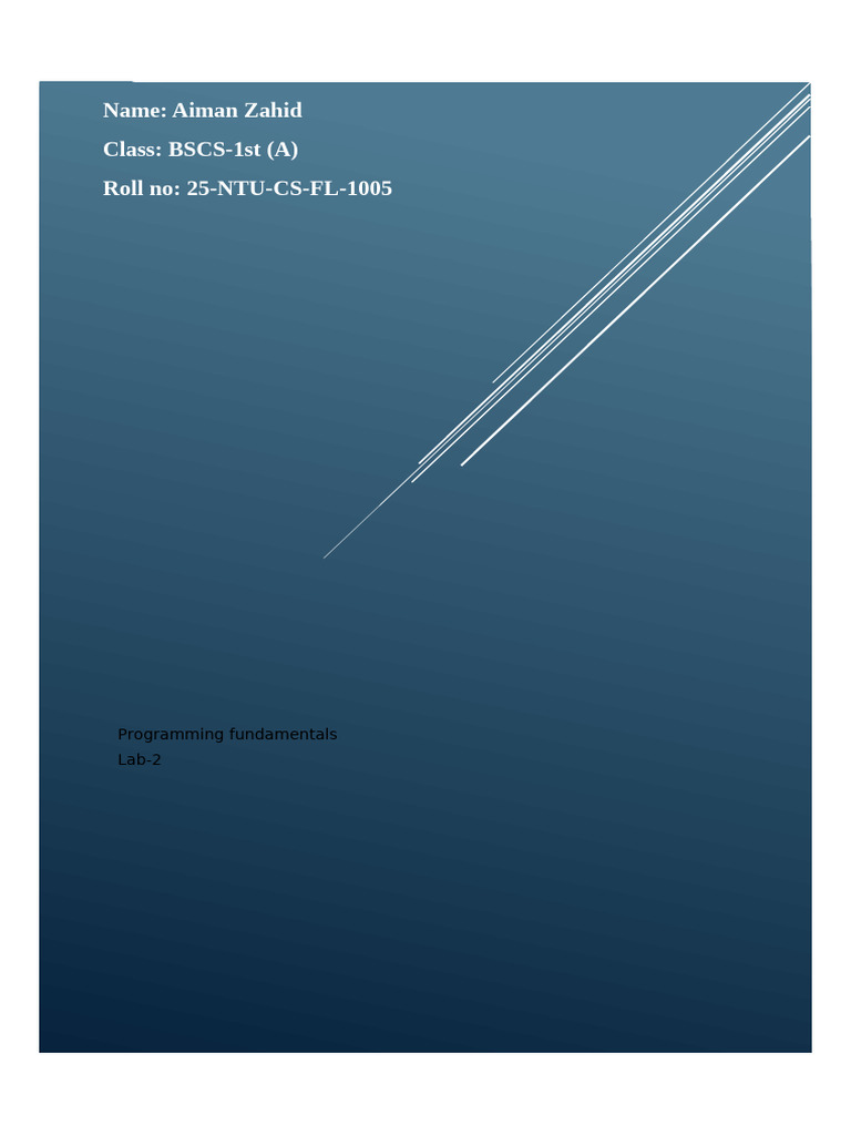 PF Lab 2 25 NTU CS FL 1005 | PDF | Namespace | Onomastics