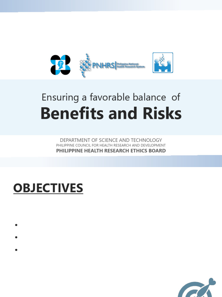 Ensuring A Favorable Balance of Benefits and Risks | PDF | Risk ...