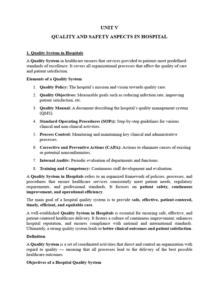 UNIT V | PDF | Audit | Quality Management System