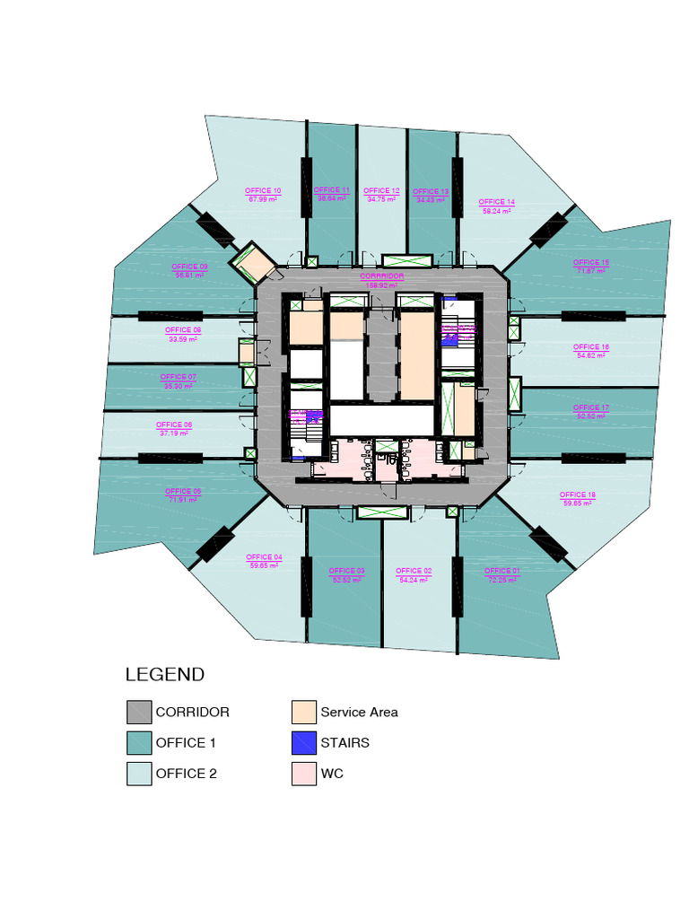 Office Space Area Breakdown | PDF