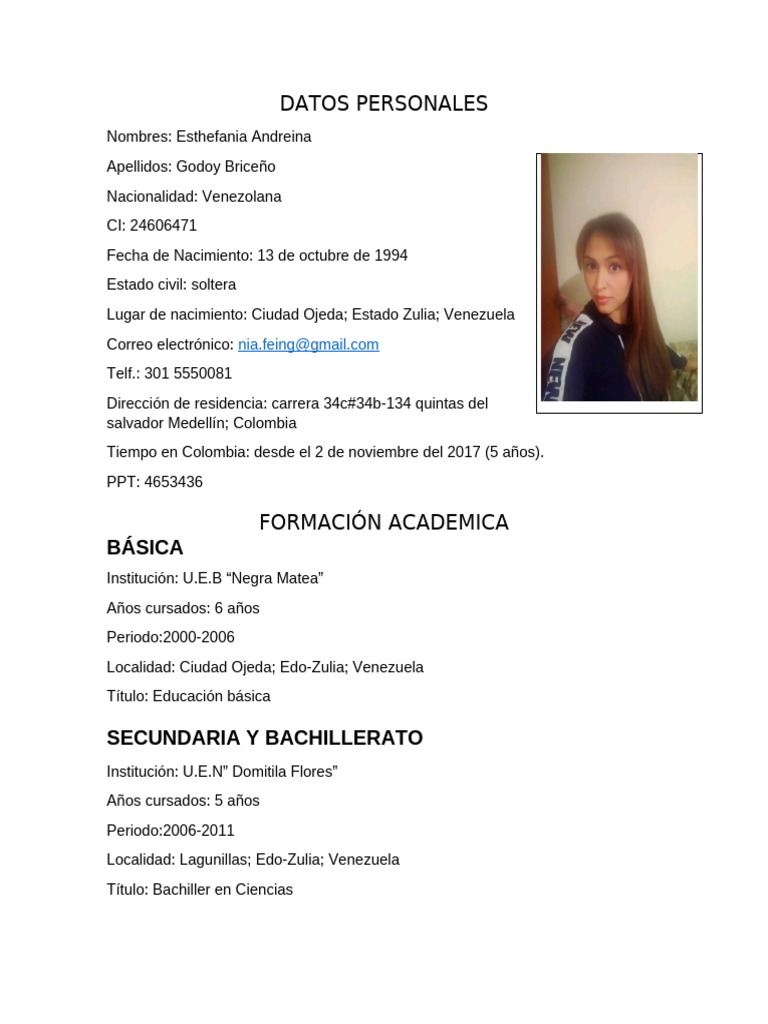 Curriculum Actualizado | PDF