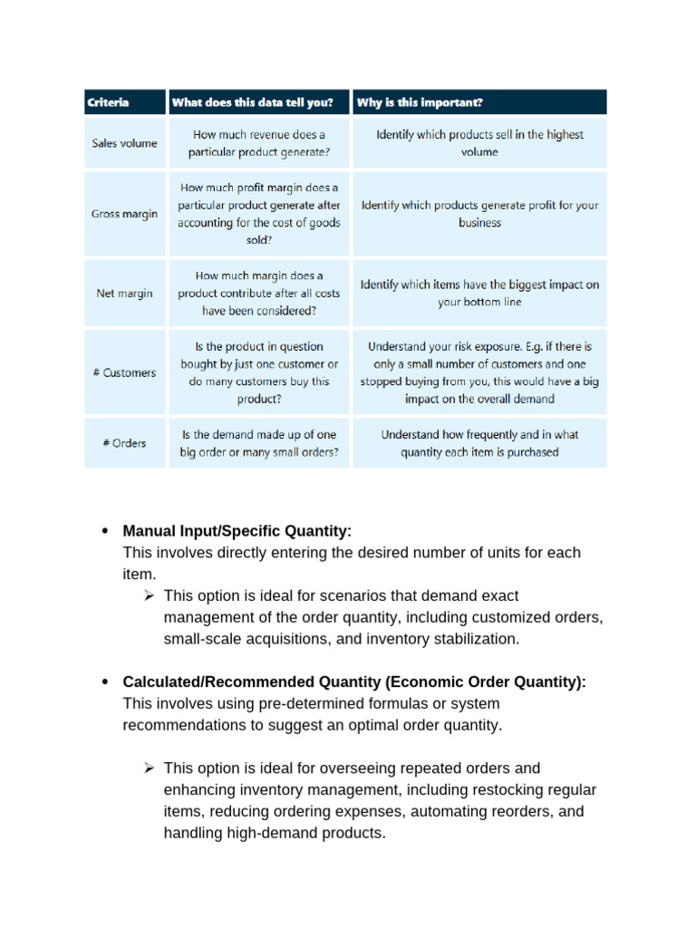 Manual Input | PDF