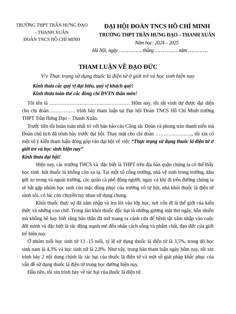 Tham Luan Dao Duc | PDF