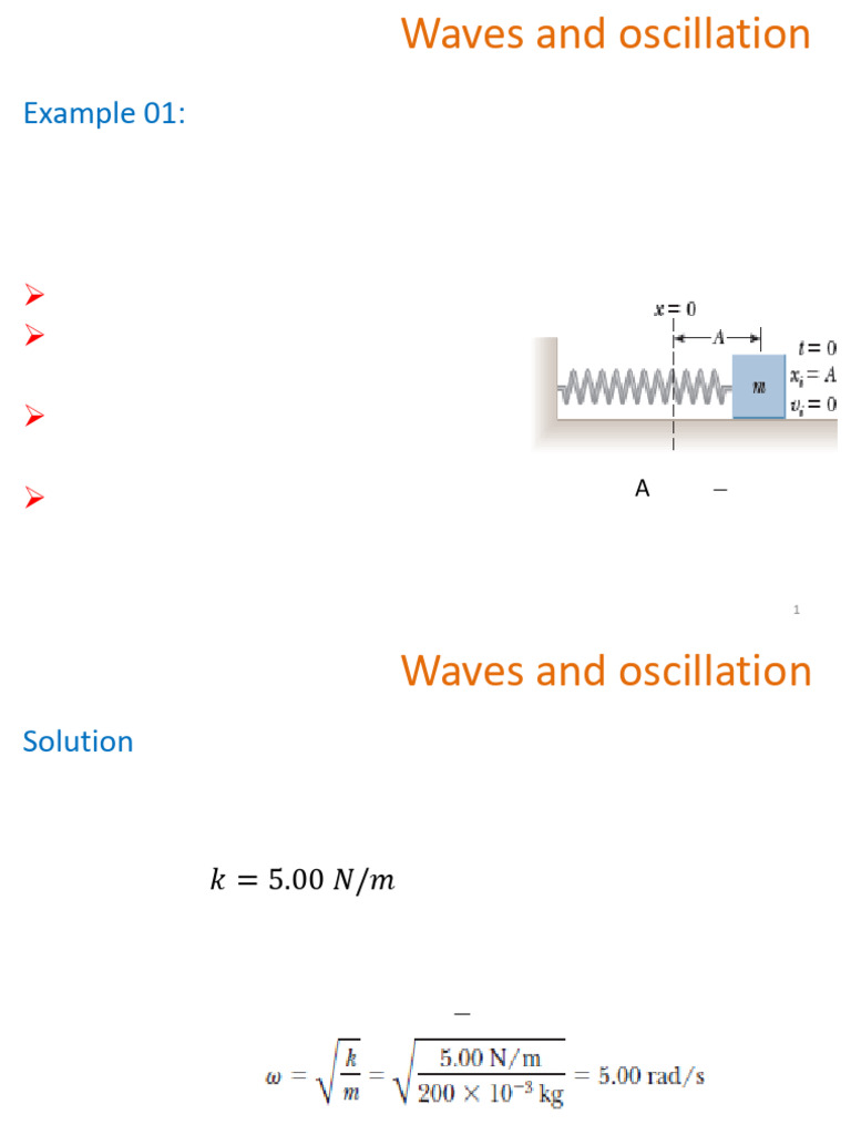 Waves and Oscillation-06 | PDF | Oscillation | Waves