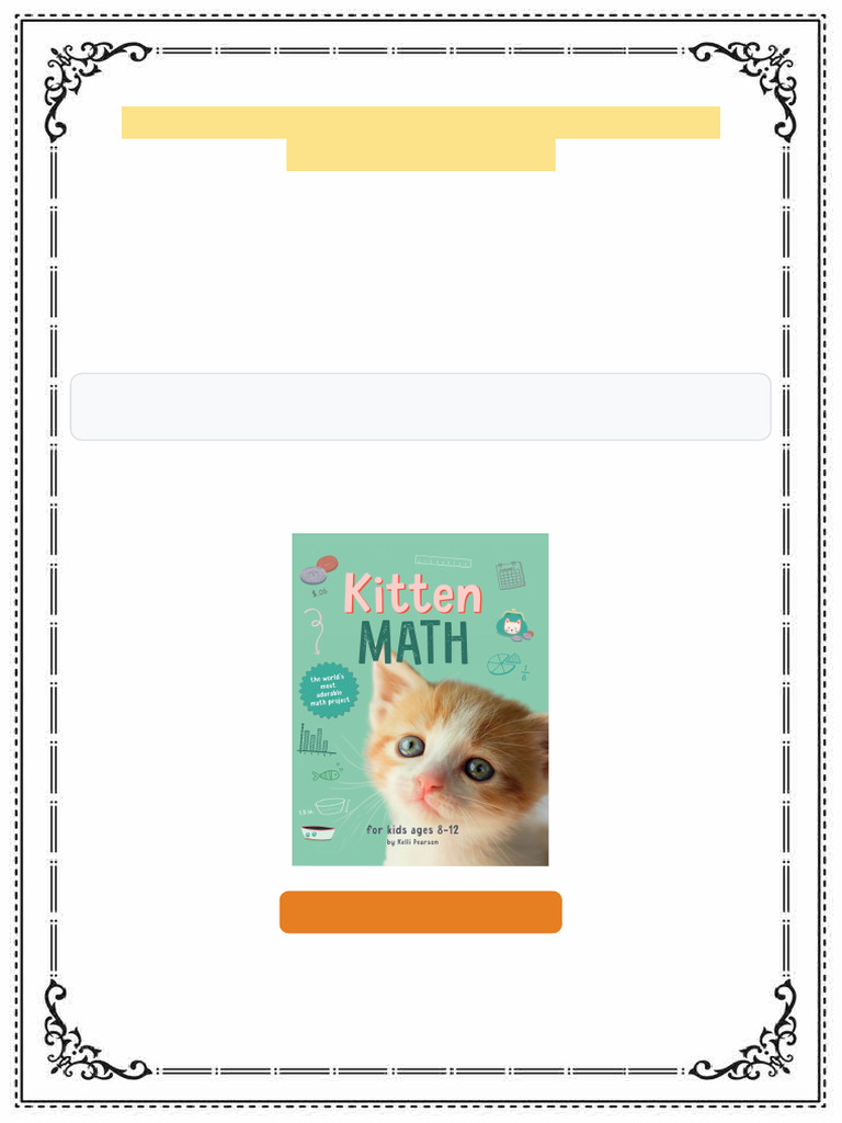 Kitten Math : The World's Most Adorable Math Project Kelli Pearson ...