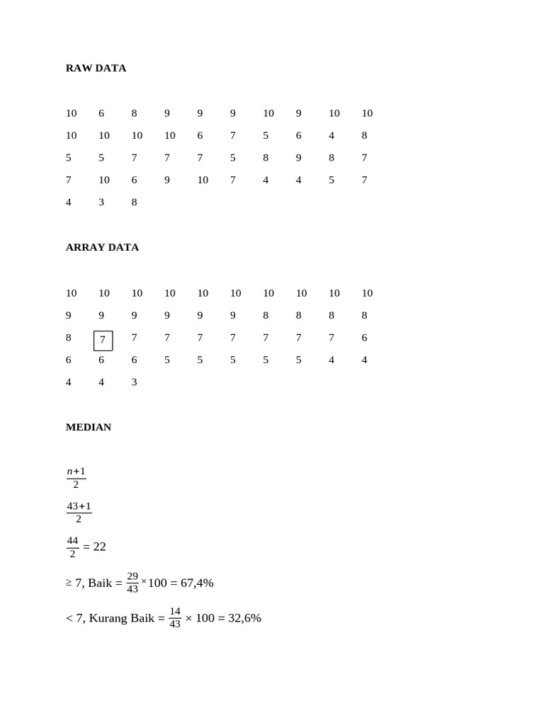 Raw Data | PDF