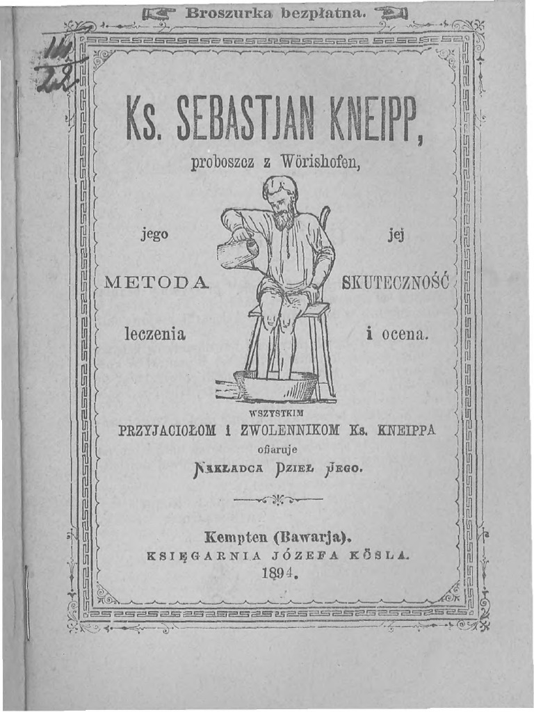 Leczenie Wodą Ksiedza Sebastiana Kneippa | PDF