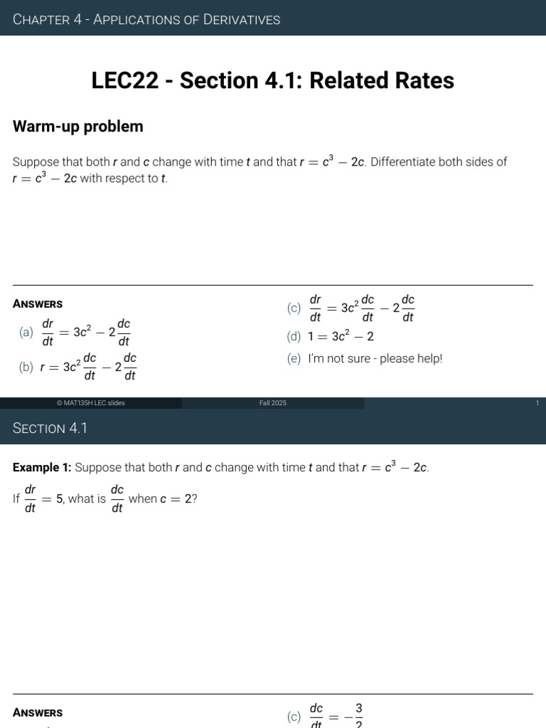MAT135 LEC 22,23,24 Blank | PDF | Mathematical Concepts | Mathematical ...
