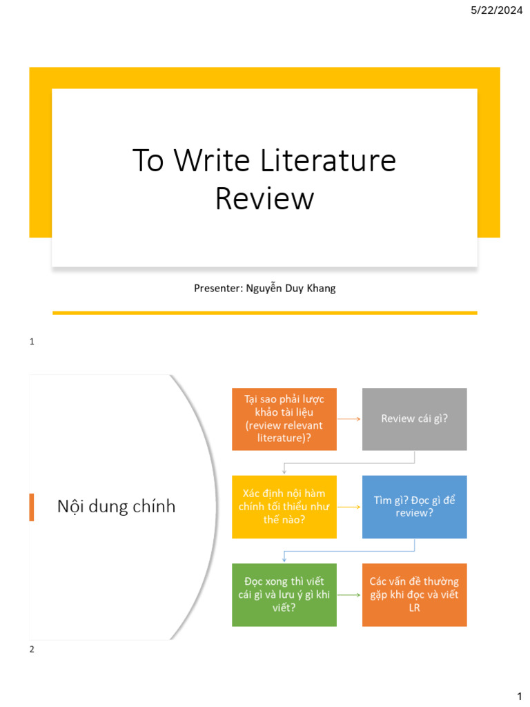 To Write Literature Review | PDF | Methodology | Learning