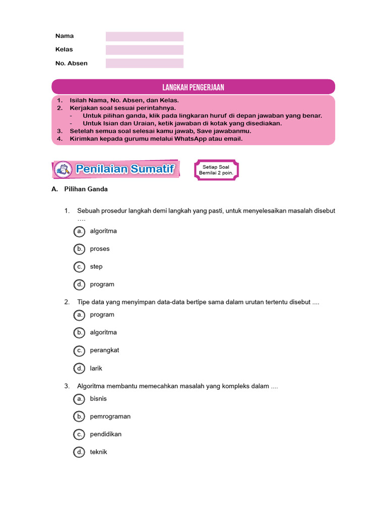 Algoritma dan Struktur Data dalam Pemrograman | PDF