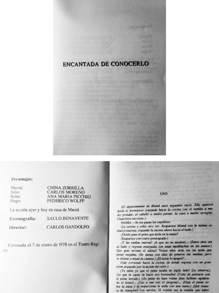 VIALE - Encantada de Conocerlo (Acto I) (Aclarado) | PDF