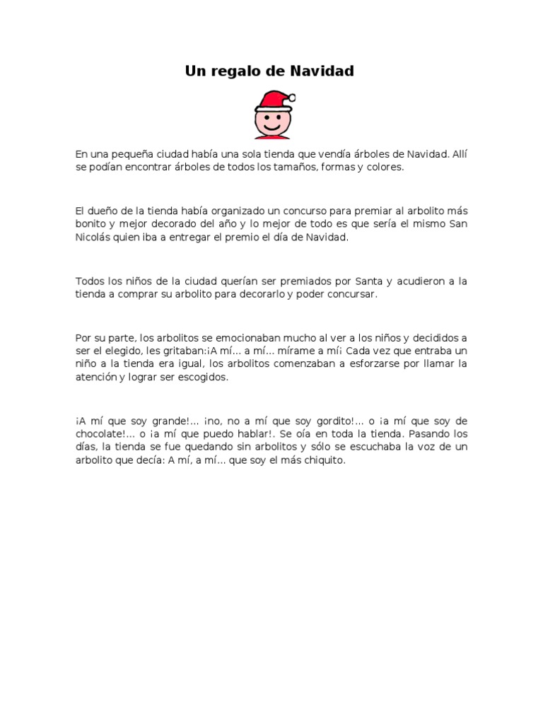 Comprension de Lectura Un Regalo de Navidad | PDF | Navidad | Ocio