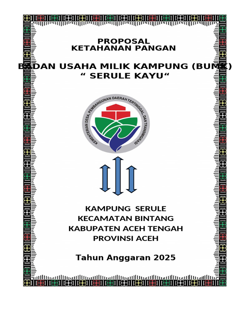 Proposal Ketahanan Pangan TemAtik Sapi 2025 | PDF