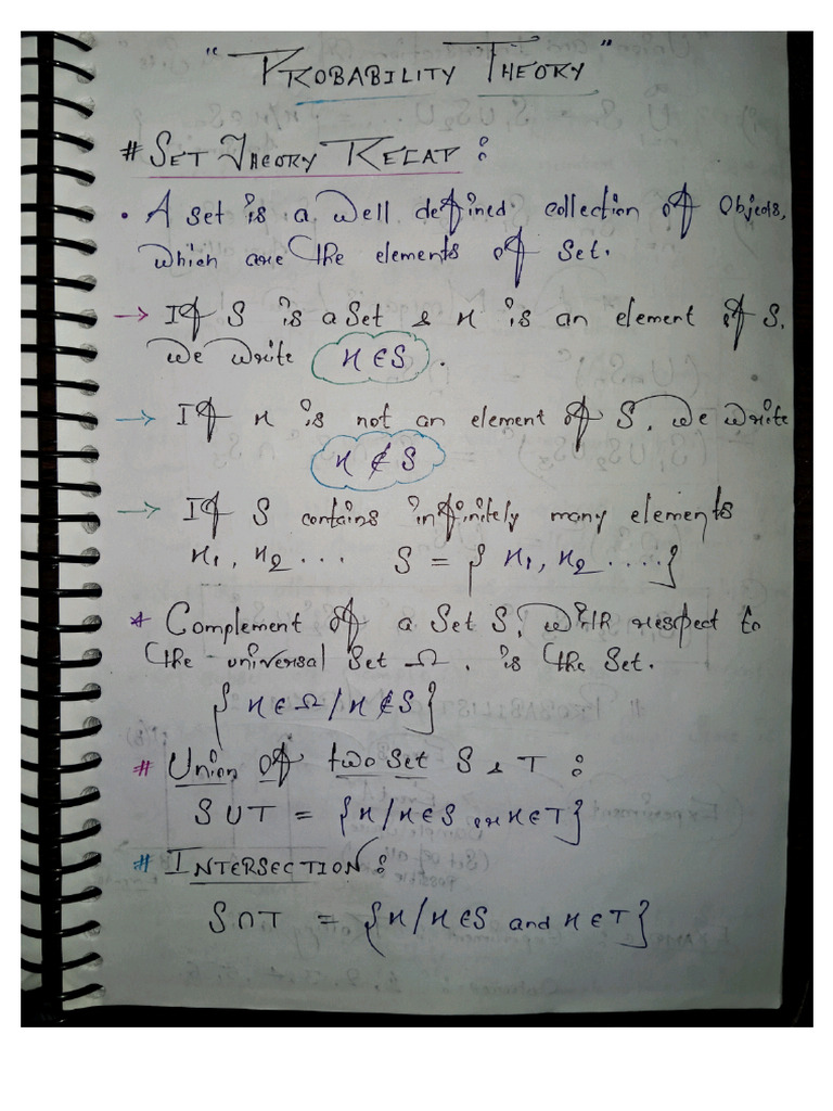 Maths Probability Theory BSC | PDF