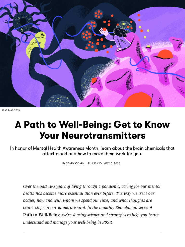 Get To Know Your Neurotransmitters | PDF | Neurotransmitter | Emotions