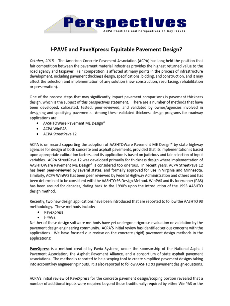 I-PAVE vs PaveXpress: Pavement Design Analysis | PDF | Road Surface ...