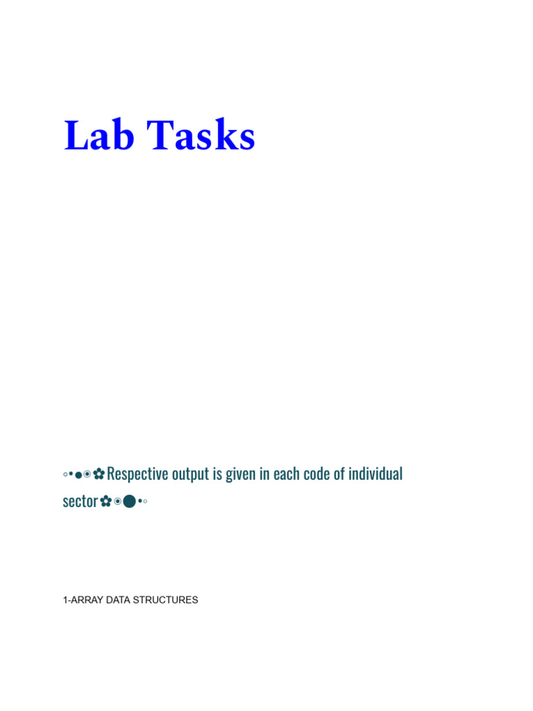 DSA_LABS | PDF | Queue (Abstract Data Type) | Pointer (Computer Programming)