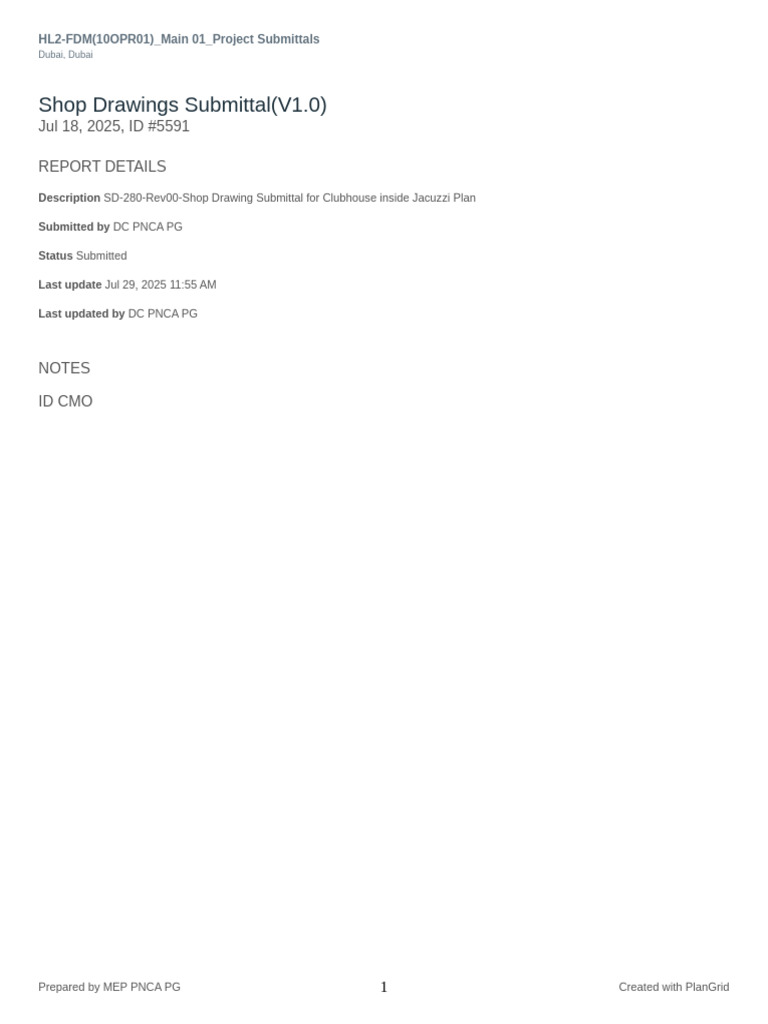 Clubhouse Jacuzzi Shop Drawing Submittal | PDF