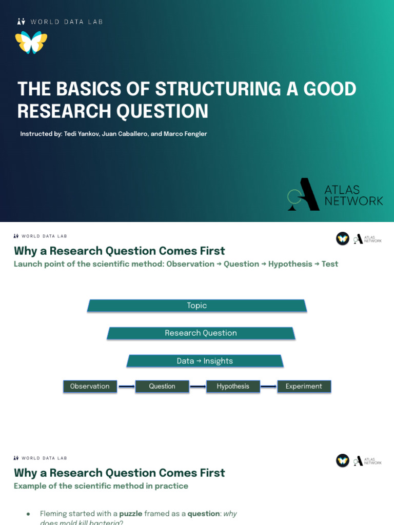 Structuring A Good Research Question | PDF | Hypothesis | Scientific Method