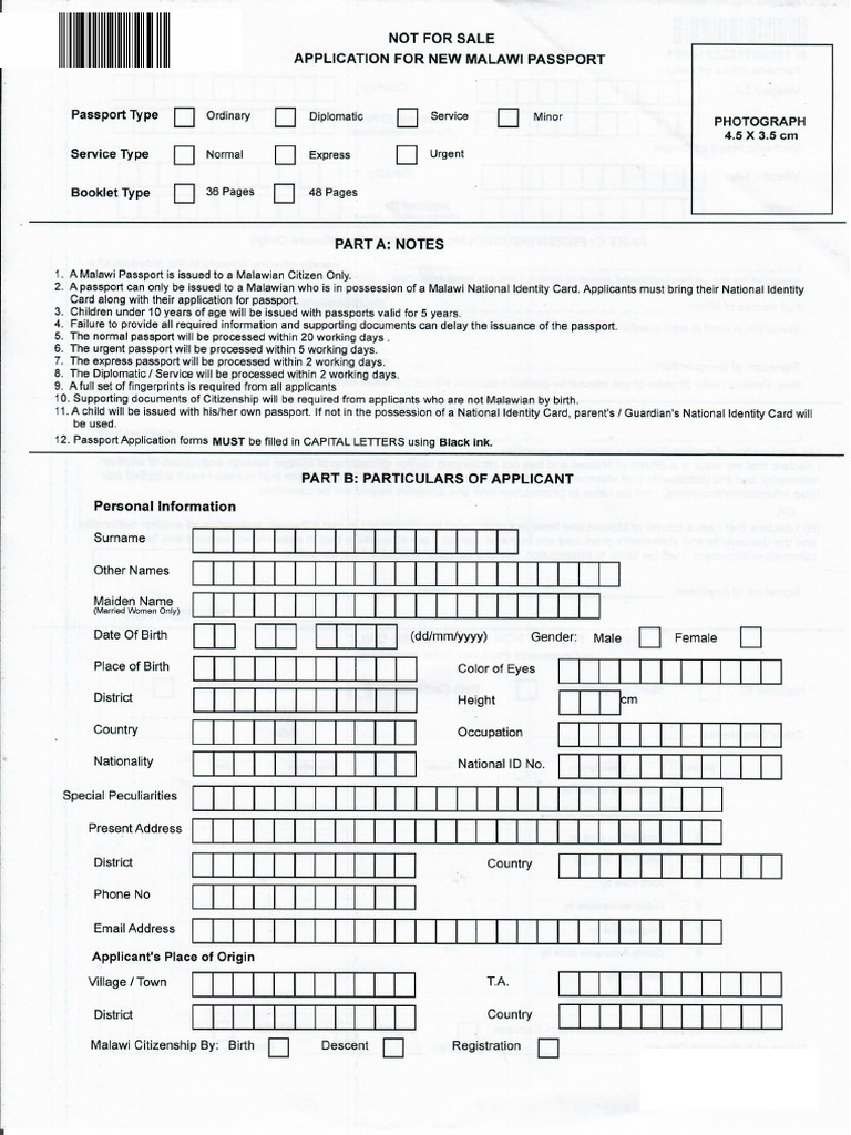 Offline Passport Form | PDF