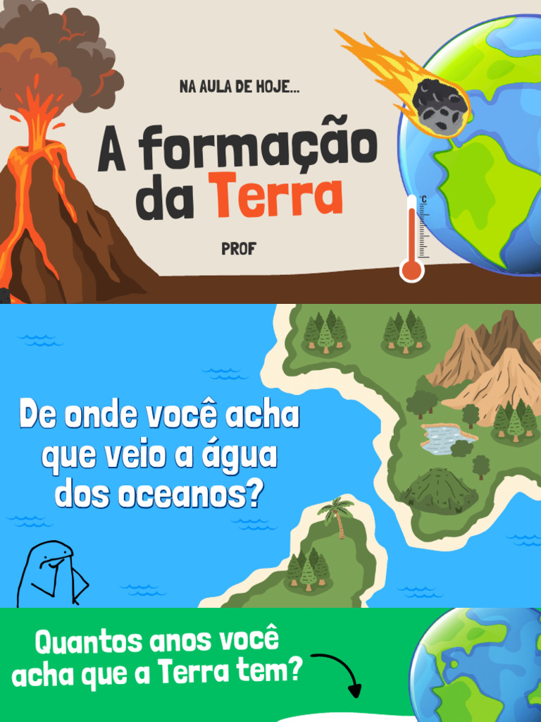 Formação da Terra e Origem dos Oceanos | PDF | Terra | Oceanos